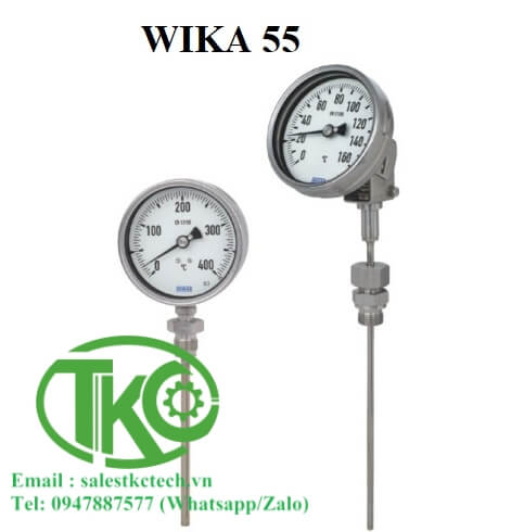 Đồng hồ đo nhiệt độ Wika 55 - Công Ty TNHH Thương Mại Kỹ Thuật TKC
