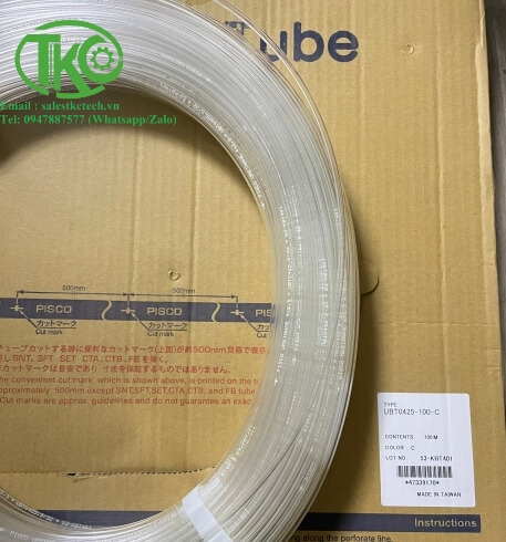 Ống PU UBT0604-100-C Pisco UBT1065-100-C - Công Ty TNHH Thương Mại Kỹ Thuật TKC