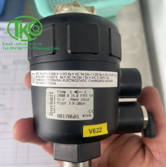 Van xiên Burkert 00463613, Burkert 00267405, Burkert 00178681 - Công Ty TNHH Thương Mại Kỹ Thuật TKC