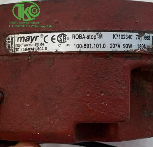 Mayr Roba-stop-M 500/891.100.0 S Mayr 100/891.101.0 - Công Ty TNHH ...