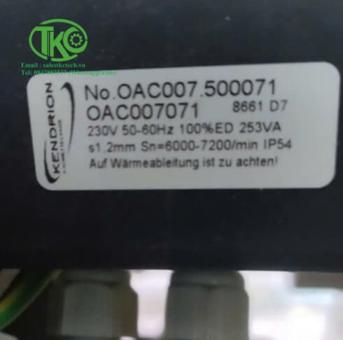 Thiết bị rung OAC007.500071 Kendrion OAC005.501601 Kendrion OAC007071 ...